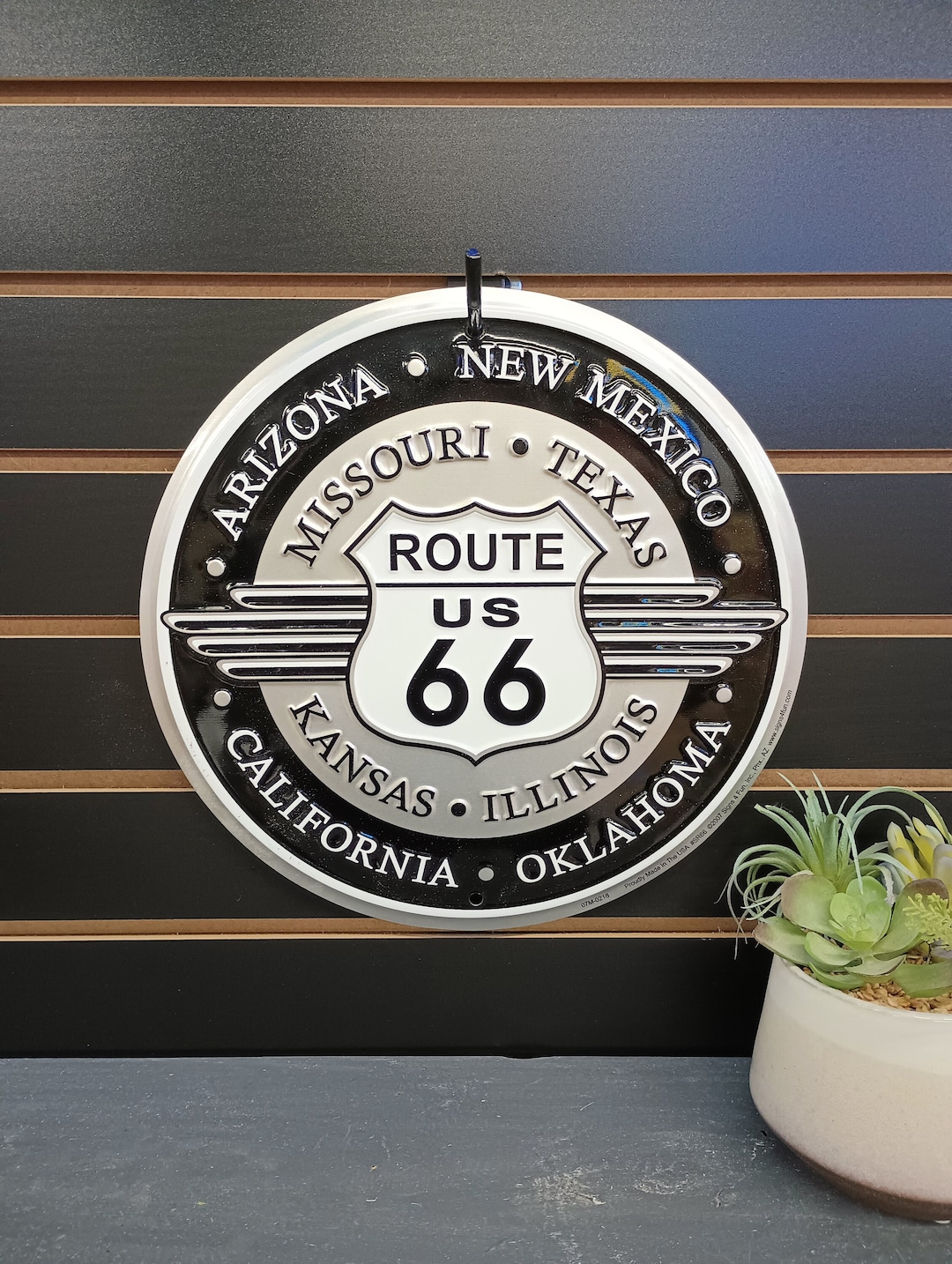 Route 66 Metal Sign Route 66 Signs Garage Decor Arizona New Mexico ...