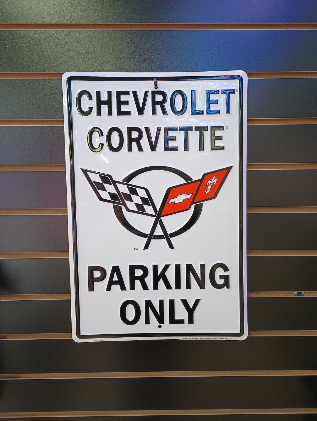 Large Chevy Corvette Parking Sign Chevrolet Signs for Garage Decor for ...