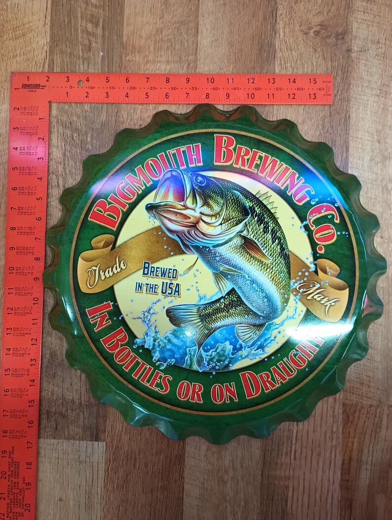 18 Big Mouth Brewing Co Bottle Cap Sign Brewery Decor - Etsy