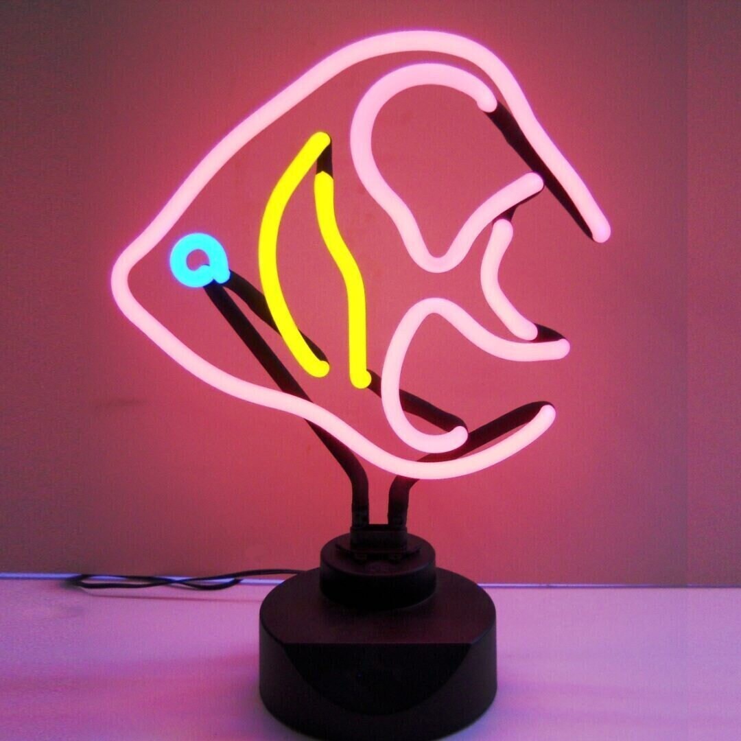 Angel Fish Neon Sign AUTHENTIC GLASS NEON Signs Tropical Theme - Etsy