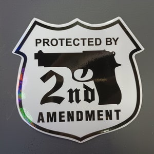 2nd Amendment Decal 2A Vinyl Stickers Second Amendment Toolbox Stickers ...