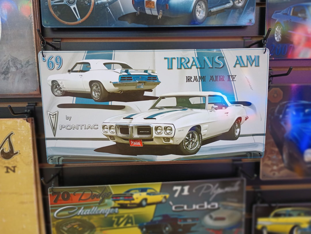69 Pontiac Trans Am Metal Sign Garage Signs for Men Pontiac Advertising ...