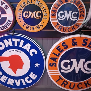 GMC Trucks Signs GMC Sales Service Sign for Garage Decor for Men Gifts ...