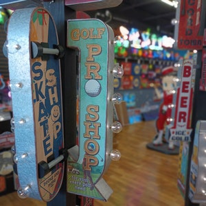 Golf Pro Shop Sign Light up Sports Bar Decor Double Sided Battery ...