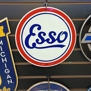 Esso Gas Signs Petro Advertising Garage Signs for Men Garage Wall Decor ...
