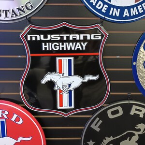 Ford Mustang Signs Mustang Highway Garage Signs for Men Housewarming ...