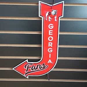 Georgia Bulldog Nation Shield Tin Sign Georgia Bulldogs Signs UGA ...