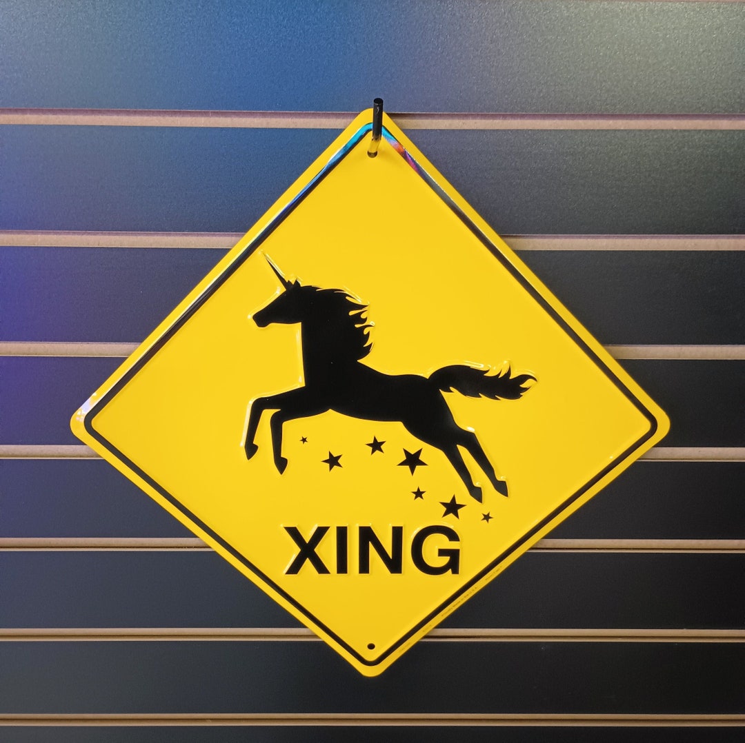 Unicorn Signs Unicorn Crossing Sign Gifts for Girls Room Decor Kids ...