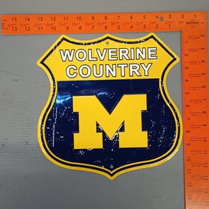 University of Michigan Signs U of M Wolverines Sign Dorm Decor Gifts ...
