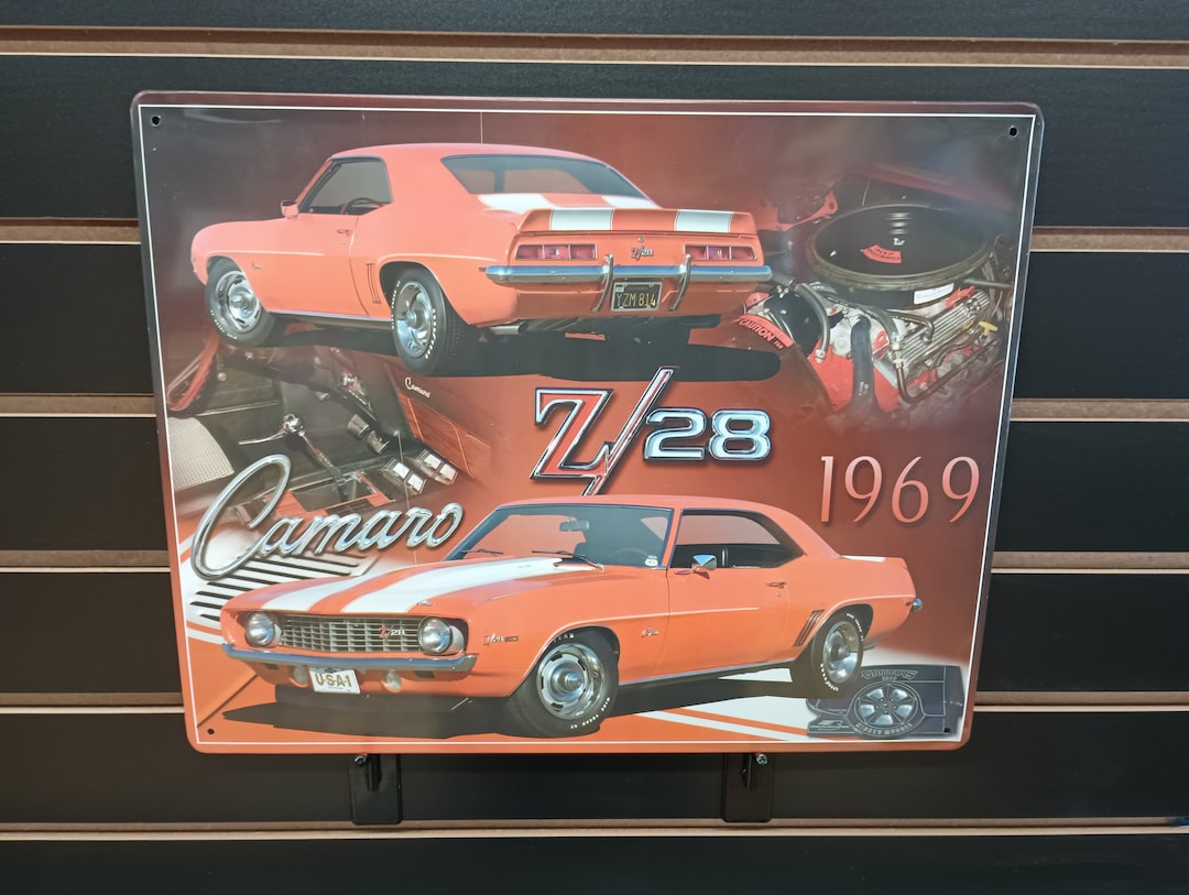 1969 Camaro Z28 Metal Sign Chevy Camaro Signs Chevrolet General Motors ...