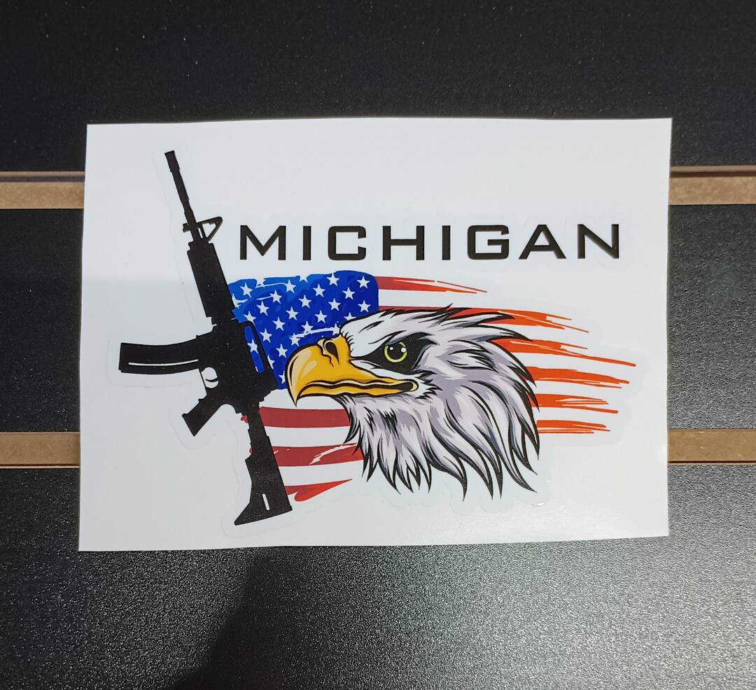 Michigan Stickers Eagle Decals 2A Toolbox Stickers Gifts for Men Gifts ...
