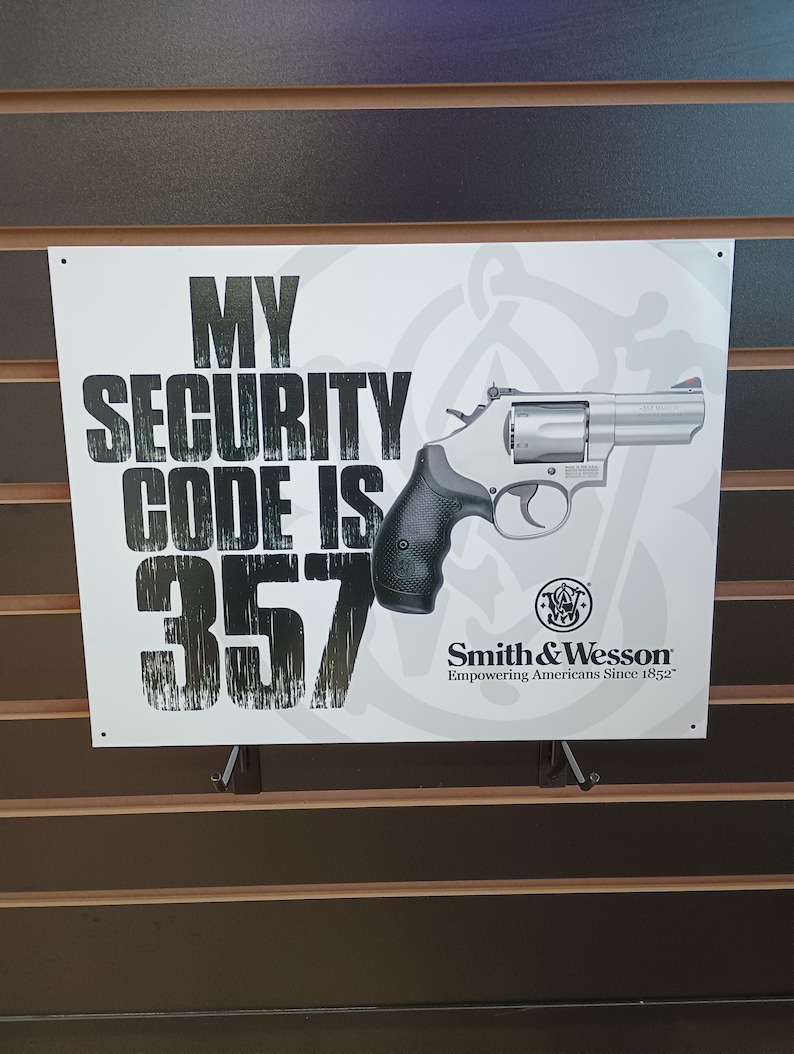 Smith & Wesson 357 Gun Sign Smith and Wesson Signs Man Cave - Etsy