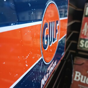 Gulf Signs Gulf Gasoline Ads Gulf Super No Nox Signs for Garage Decor ...