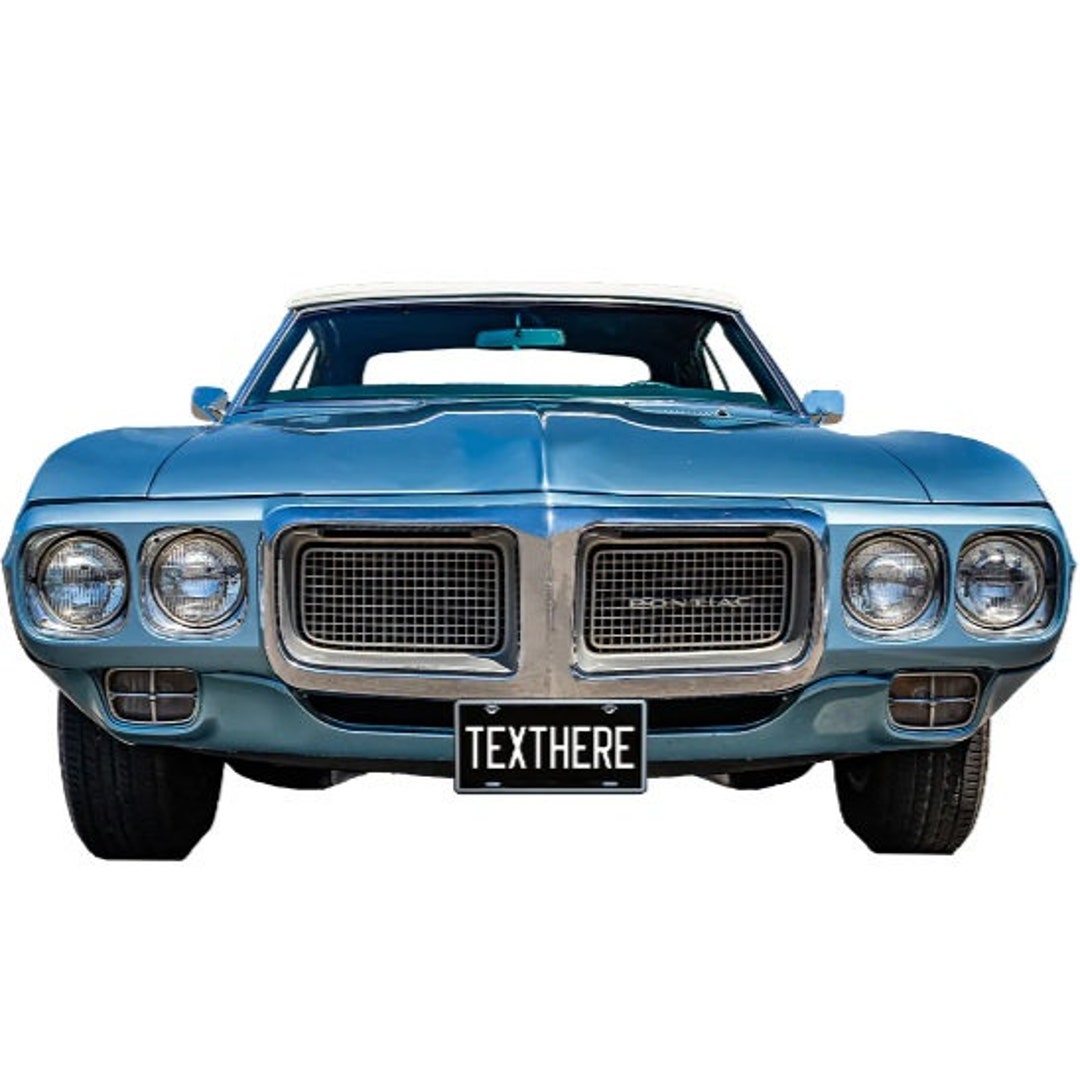PERSONALIZED 1969 Pontiac Firebird Front Bumper Metal Sign Ford ...