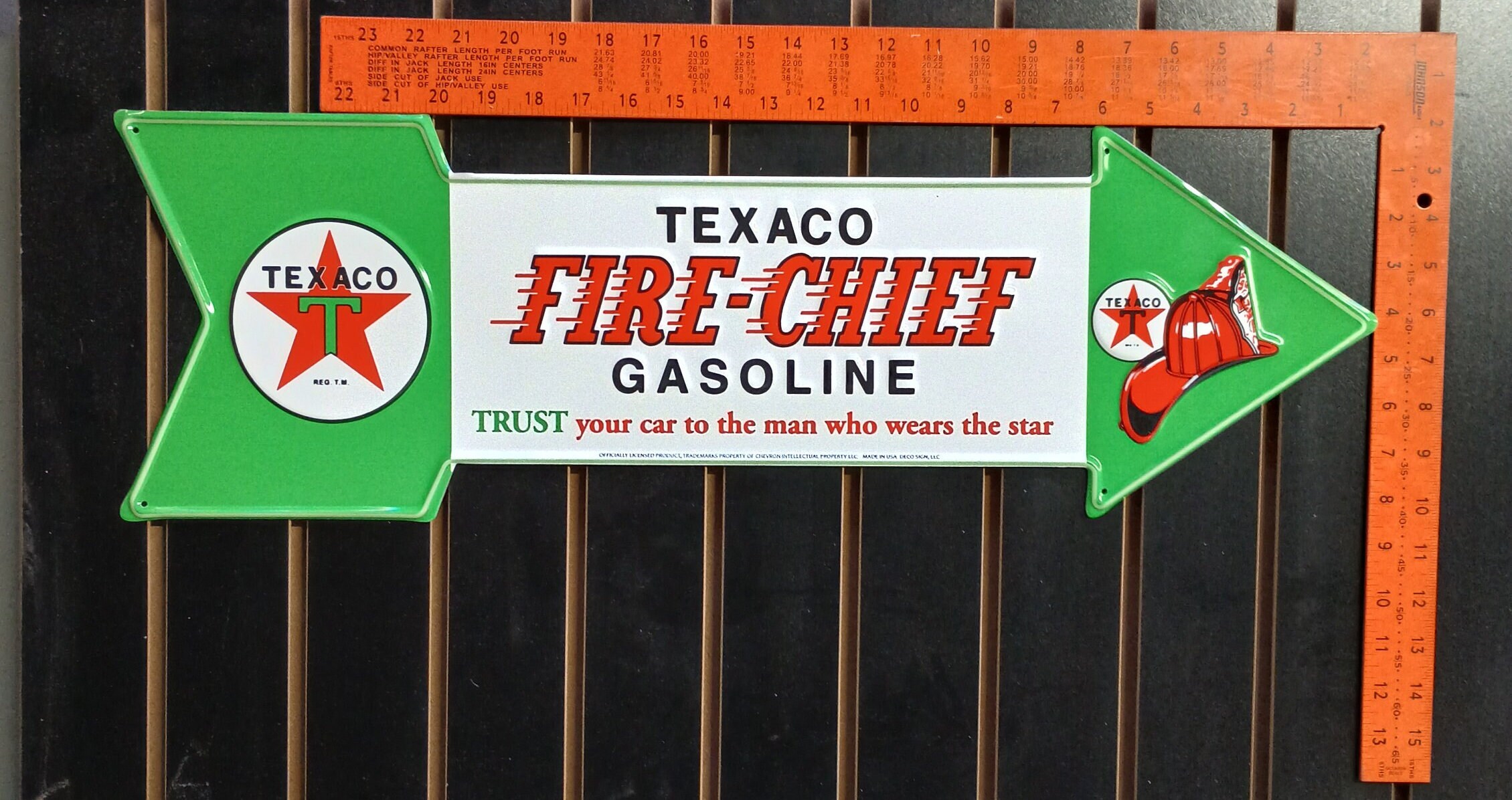 Texaco Gas Signs Texaco Fire Chief Arrow Signs for Garage - Etsy