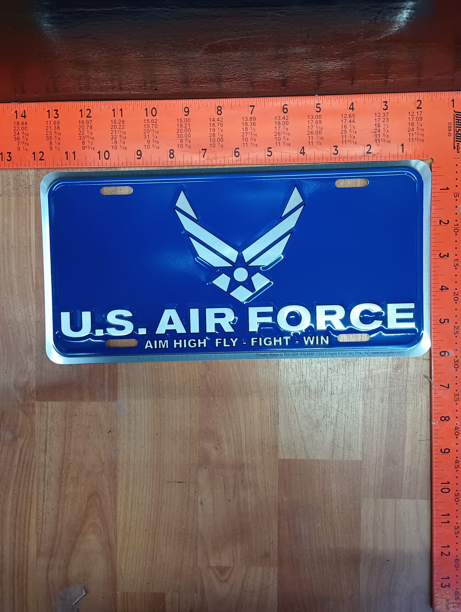 US Air Force License Plate United States Air Force Vanity - Etsy