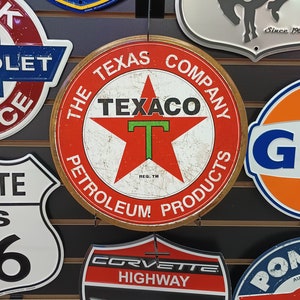 Texaco Gas Signs Texaco Filling Station Sign for Garage Signs for Men ...