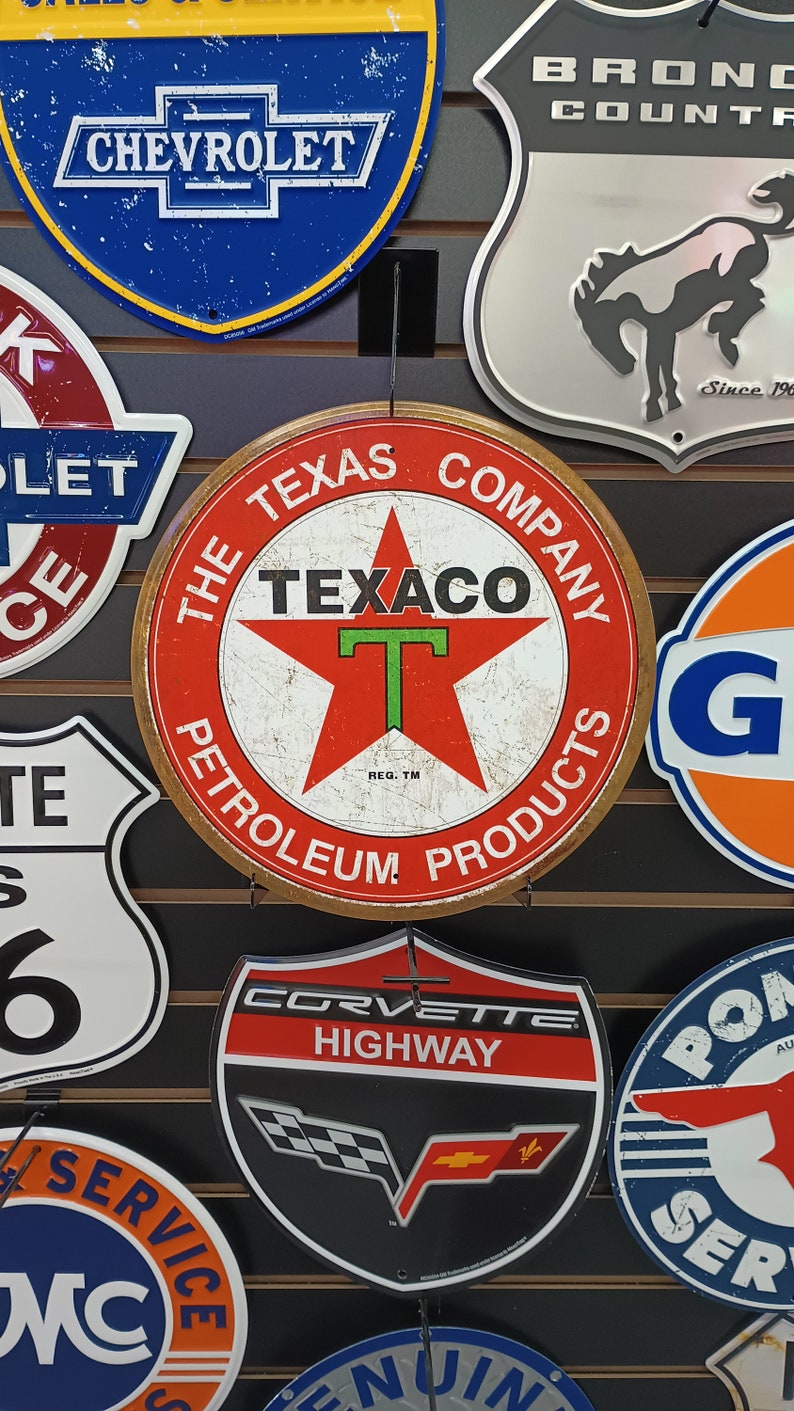 Texaco Gas Signs Texaco Filling Station Sign for Garage Signs - Etsy