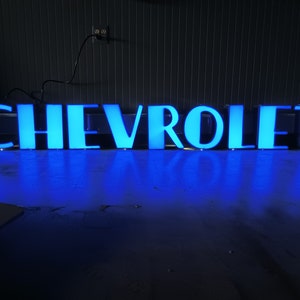 8 Foot Chevrolet Channel Letter Dealership Signs Chevy Car Dealership ...