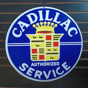 Cadillac Signs Cadillac Service Sign for Garage Signs for Men Car ...