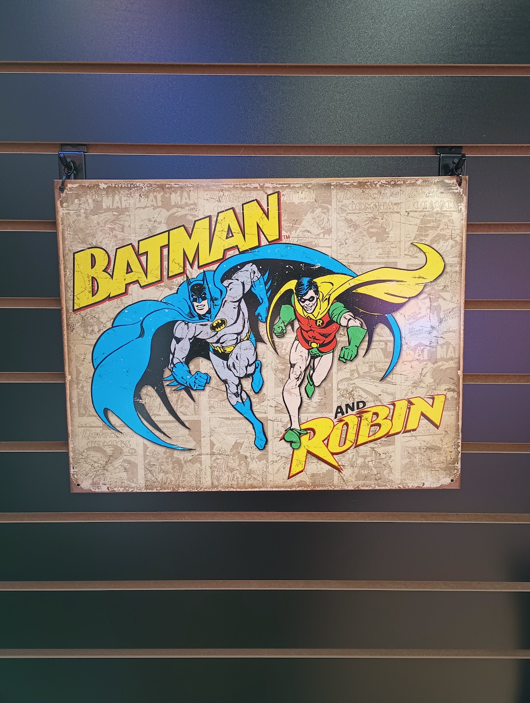 Batman and Robin Metal Sign Batman Signs Super Hero Kids Party - Etsy
