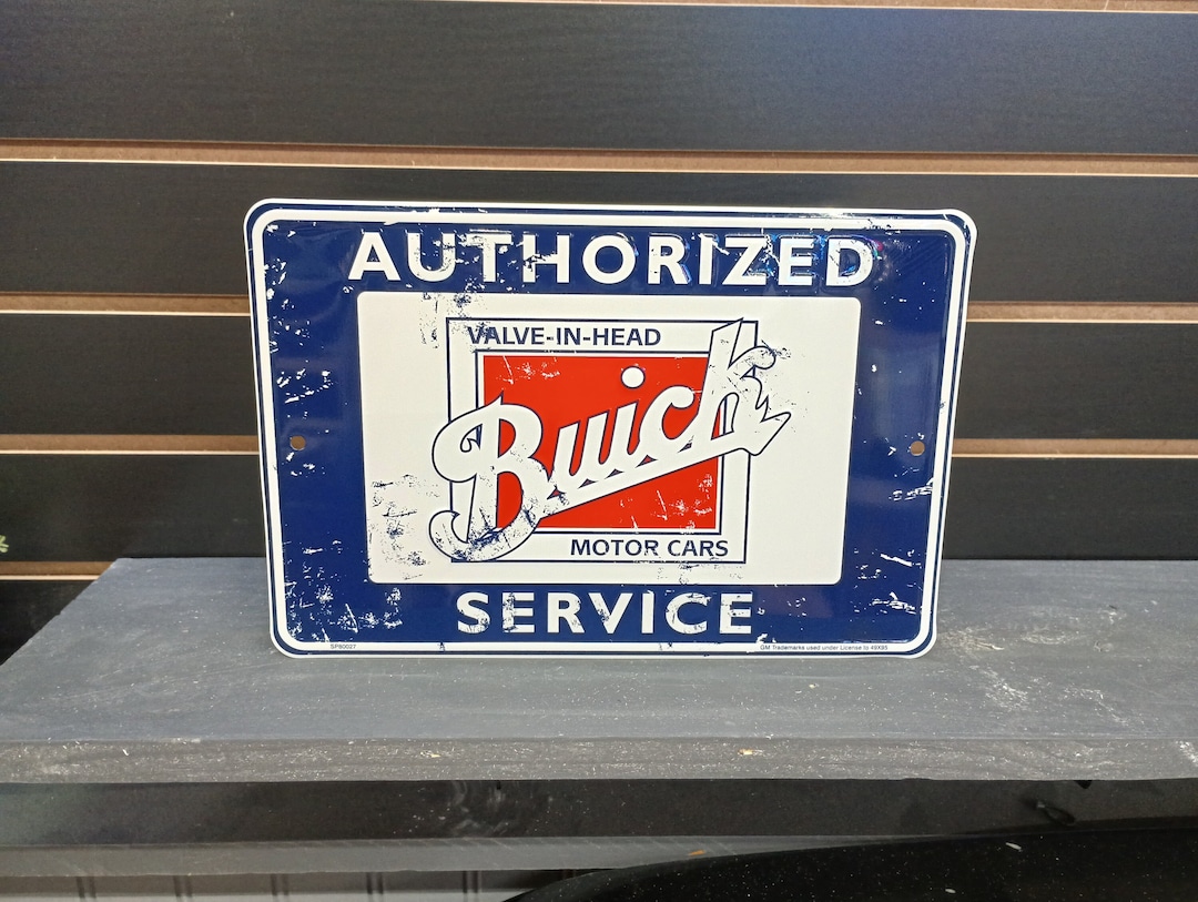 Buick Authorized Service Sign Metal Buick Signs Garage Decor for Men ...