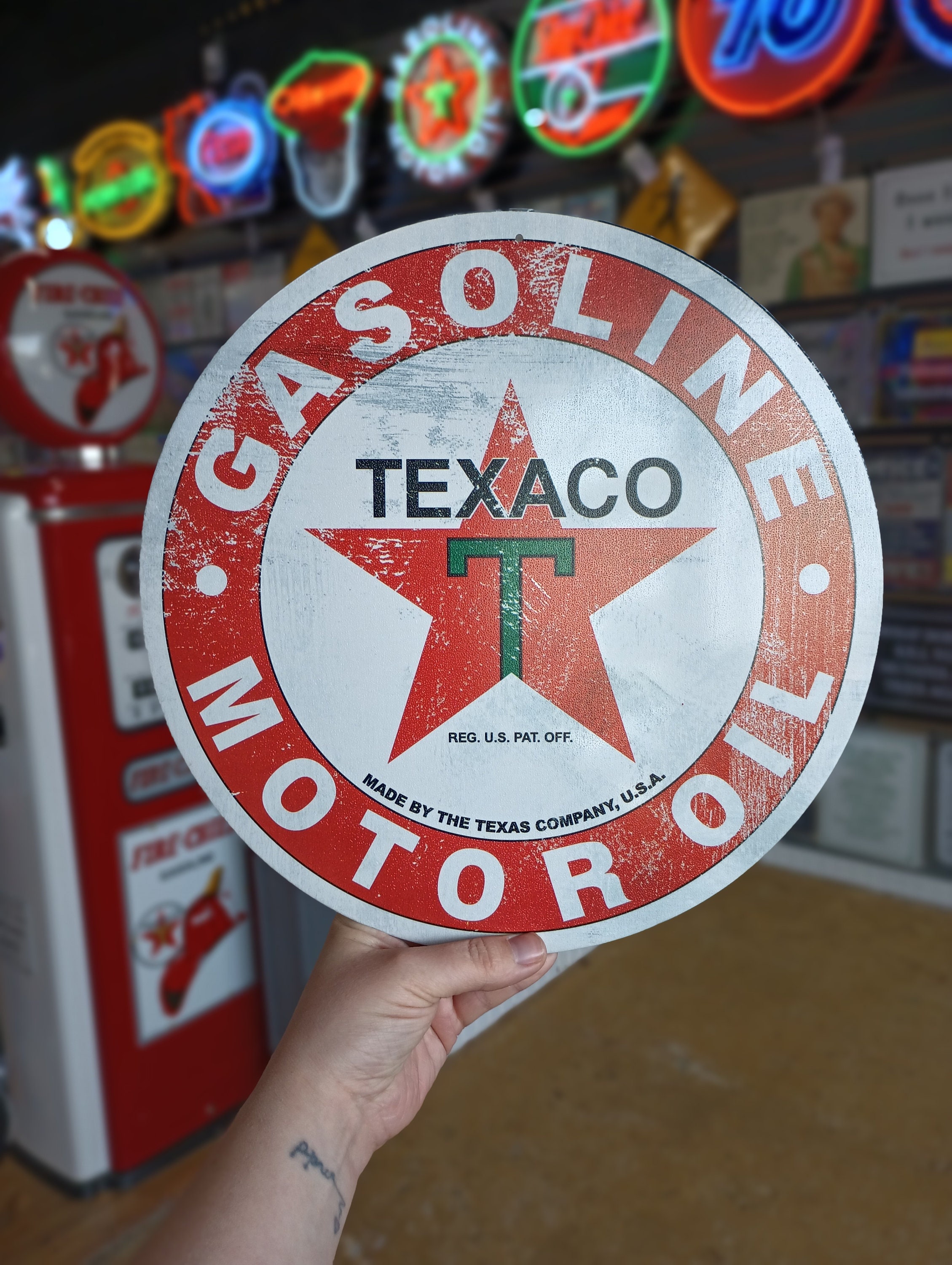 12 Texaco Motor Oil Gasoline Sign Texaco Gas Signs Metal - Etsy