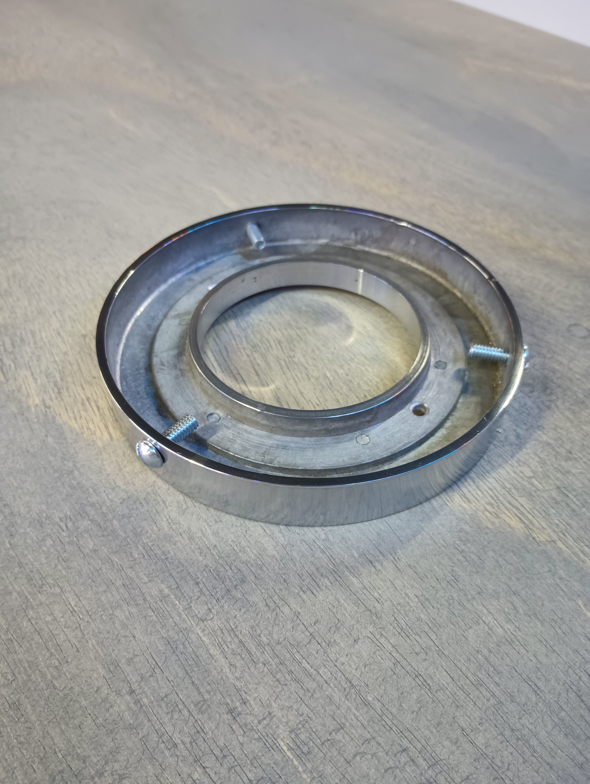 6 Polished Aluminum Gas Pump Globe Mounting Ring - Etsy