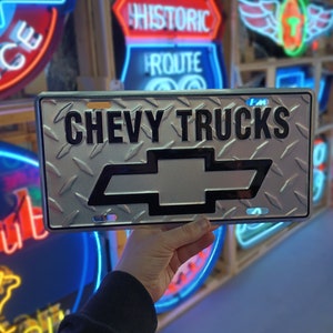 Chevy Trucks Vanity Plate Chevrolet Truck License Plates Automobilia ...
