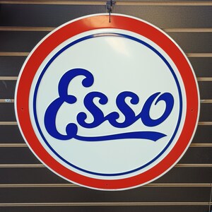 Esso Gas Signs Esso Gas Station Sign Garage Signs for Men Man Cave Wall ...