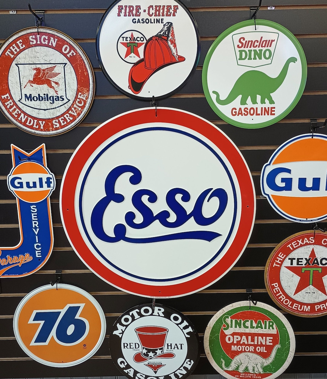 Esso Gas Signs Esso Gas Station Sign Garage Signs for Men Man Cave Wall ...