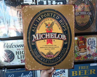 Vintage Michelob Beer Lighted Sign, Barware, Lighted Signs - Etsy