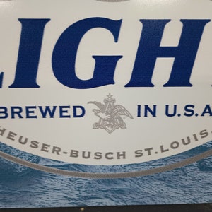 Busch Light Logo Metal Sign Busch Light Beer Signs Home Bar Decor Pub ...