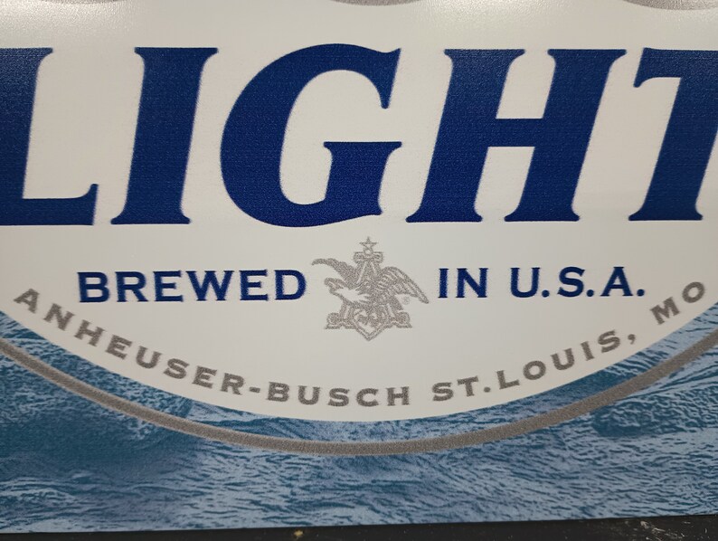 Busch Light Logo Metal Sign Busch Light Beer Signs Home Bar - Etsy