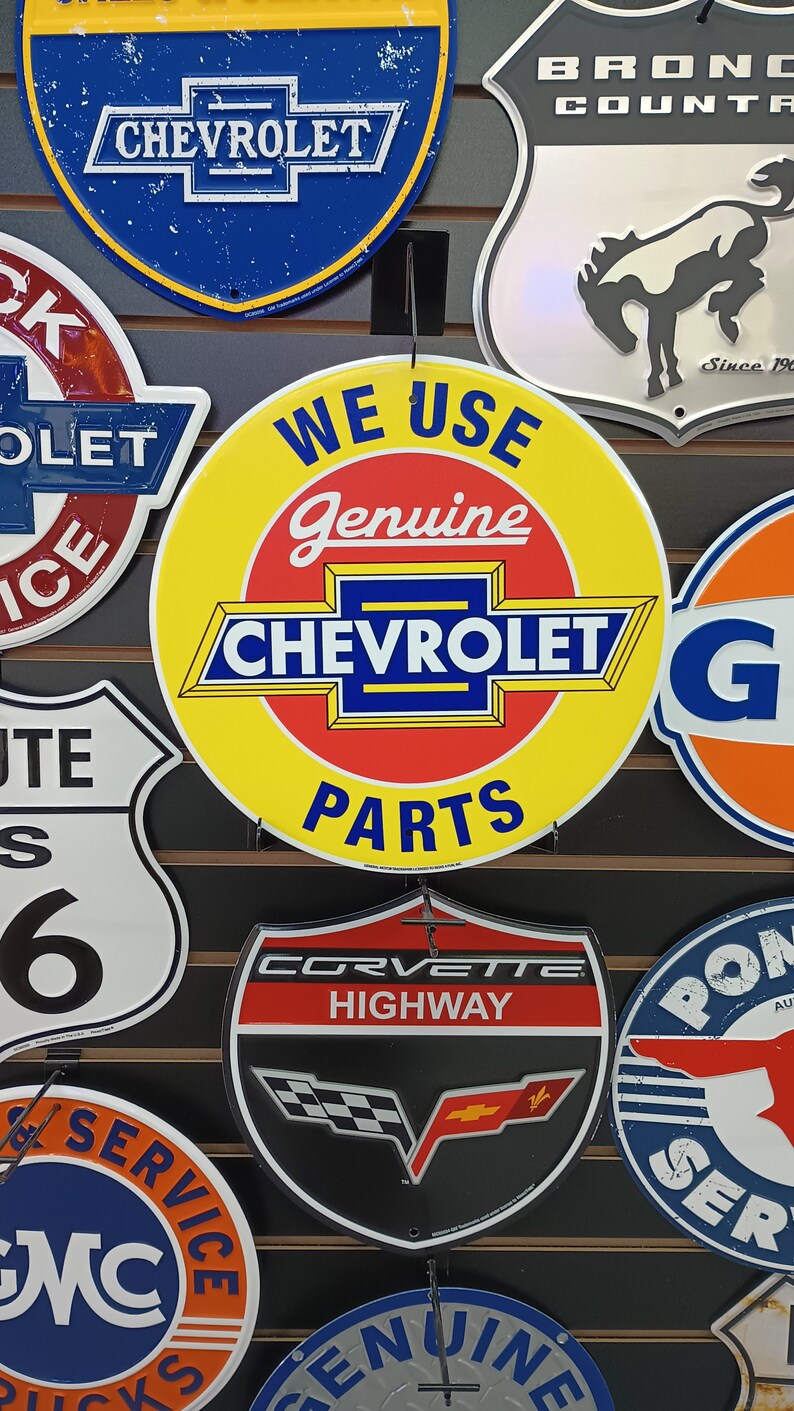 Genuine Chevy Parts Signs Chevrolet Sign for Garage Signs for - Etsy