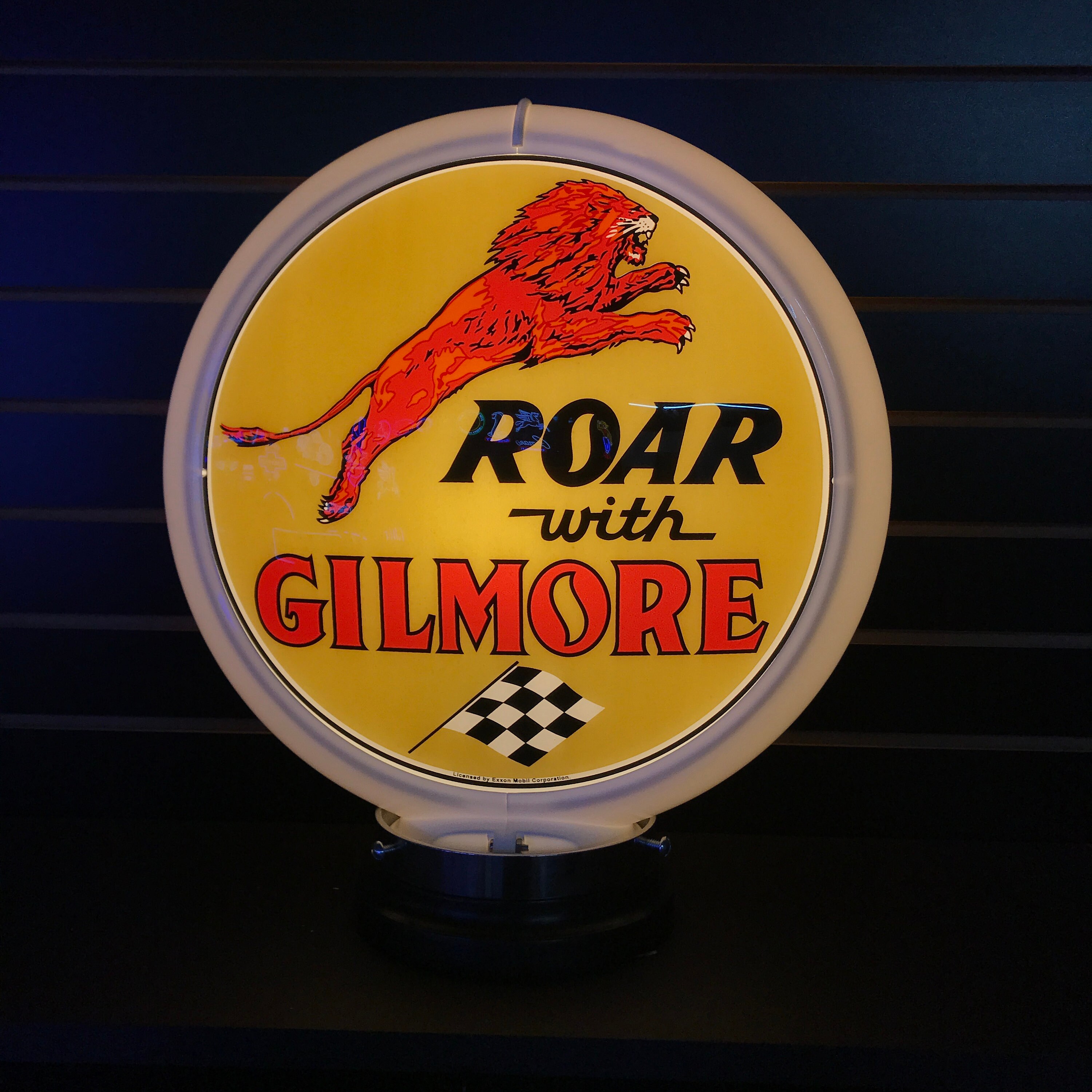 Roar With Gilmore Gas Pump Globe WITH OR WITHOUT Light Base - Etsy