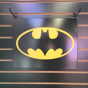 Batman Logo Metal Sign Batman Signs Super Hero Kids Party Decor Kid ...