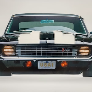 1969 Camaro Front Bumper Metal Sign Chevrolet Camaro Signs Metal Garage ...