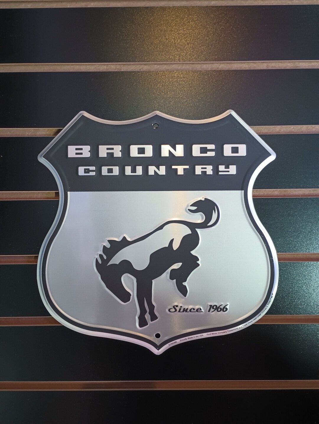 Bronco Country Shield Sign Ford Bronco Signs for Garage Decor for Men ...