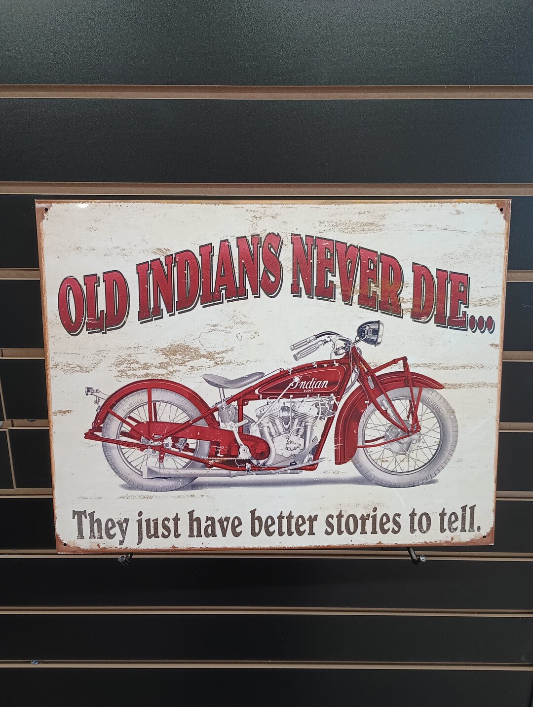 Indian Motorcycles Metal Sign Indian Motorcycle Authorized Parts and ...