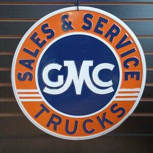 GMC Trucks Signs GMC Sales Service Sign for Garage Decor for Men Gifts ...