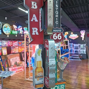 World Famous BBQ LED Sign Marquee Style Sign Unique Kitchen Decor for ...