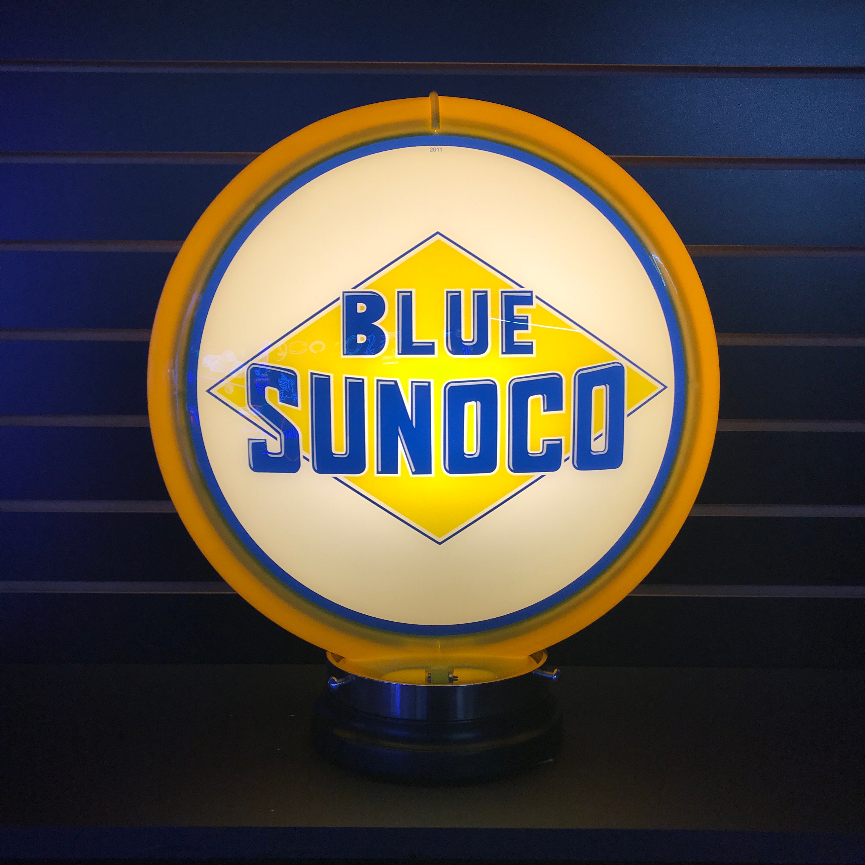 Blue Sunoco Gas Pump Globe WITH OR WITHOUT Light Base Sunoco - Etsy