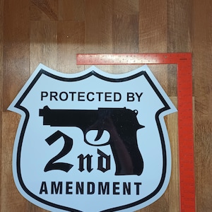 OUTDOOR SAFE 2nd Amendment Sign 2A Signs Second Amendment Gifts for ...