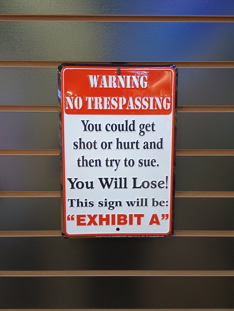 Funny No Trespassing Signs No Trespassing Sign Garage Signs - Etsy