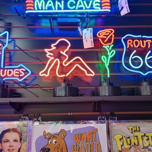 Saturn Neon Sign AUTHENTIC GLASS NEON Signs Outer Space Wall Decor Kids ...