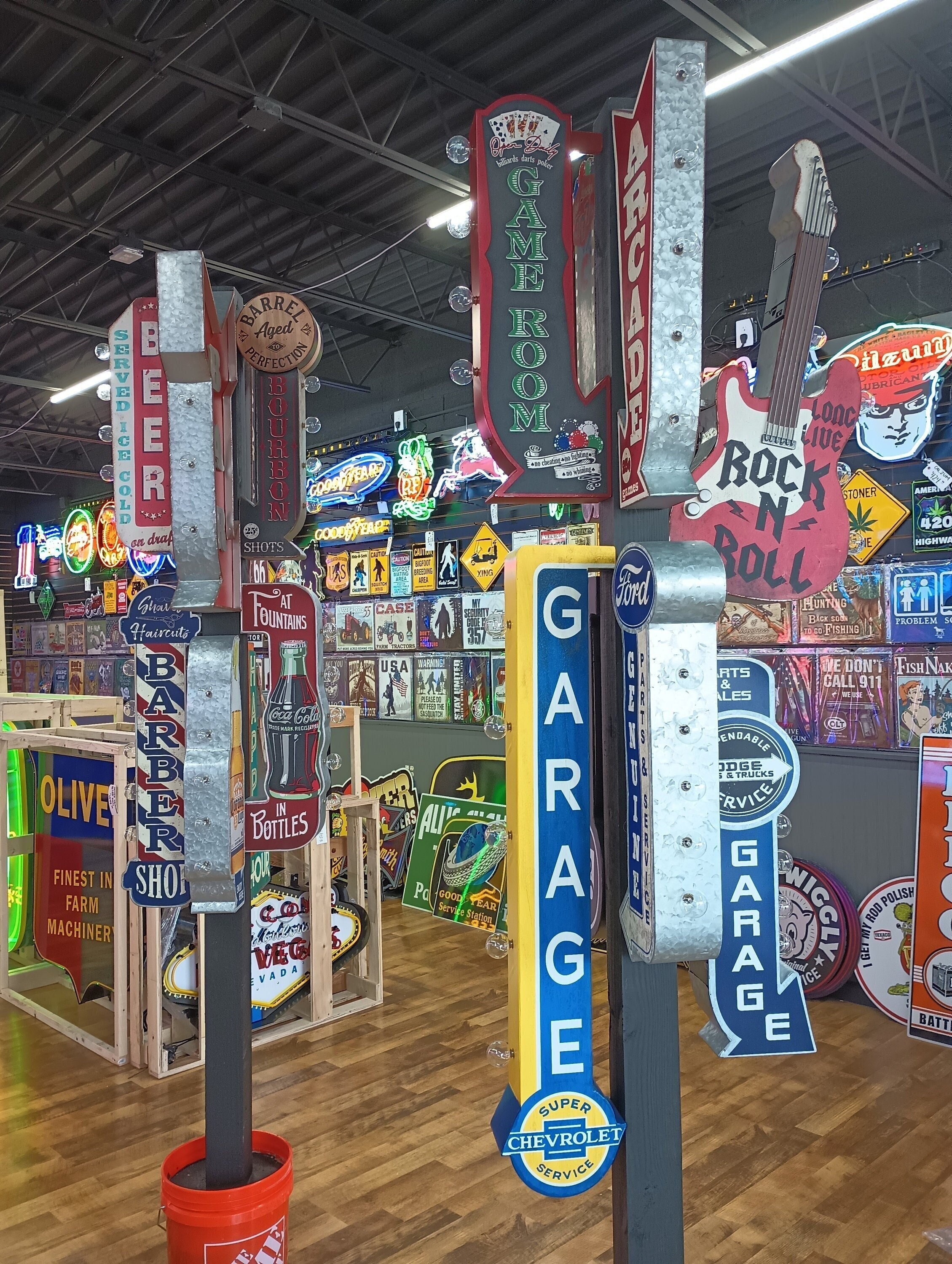 Chevy Garage Sign LED Light up Double Sided Garage Wall Decor - Etsy