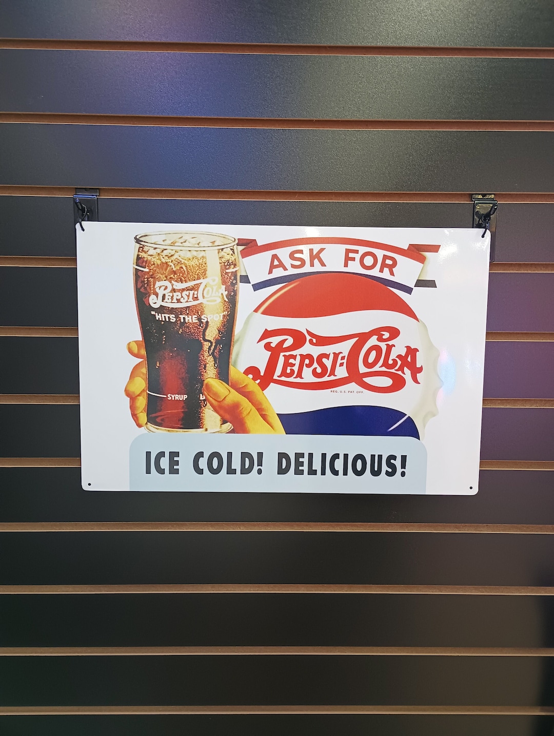 Pepsi Signs Ask for Pepsi Metal Sign for Bar Area Diner Decor Retro ...