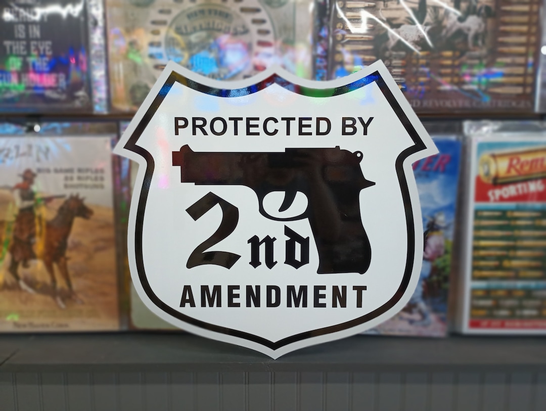 OUTDOOR SAFE 2nd Amendment Sign 2A Signs Second Amendment Gifts for ...