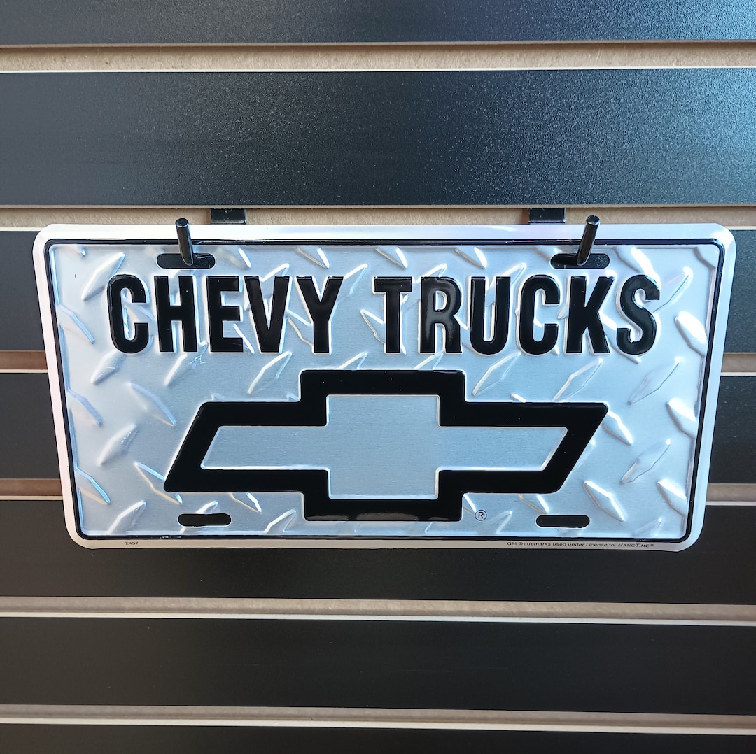 Chevy Trucks Vanity Plate Chevrolet Truck License Plates Automobilia ...